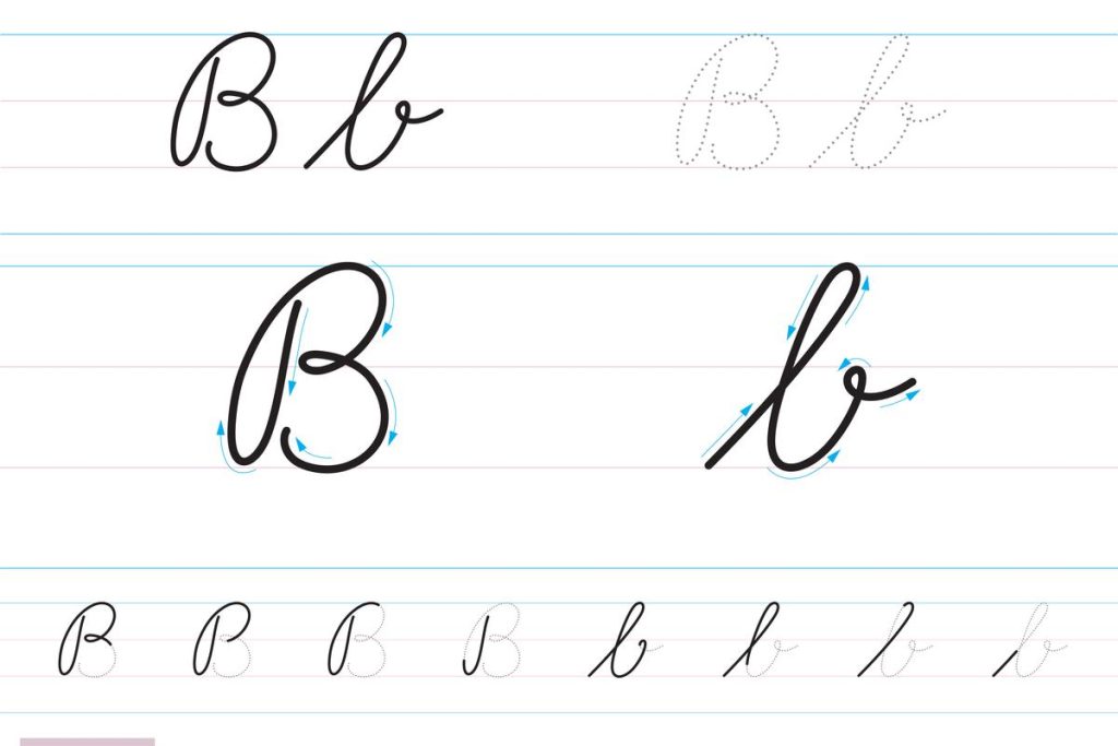 Cómo Escribir la Letra B Mayúscula en Cursiva: Guía Paso a Paso para ...