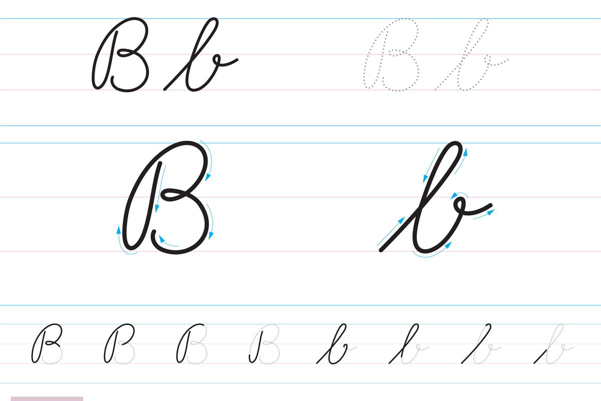 Cómo Escribir la Letra B Mayúscula en Cursiva: Guía Paso a Paso para ...