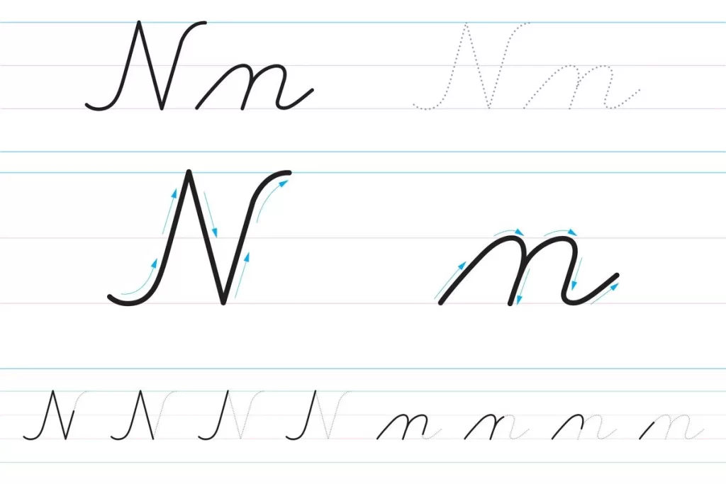 Cómo Escribir la Letra N Mayúscula en Cursivas
