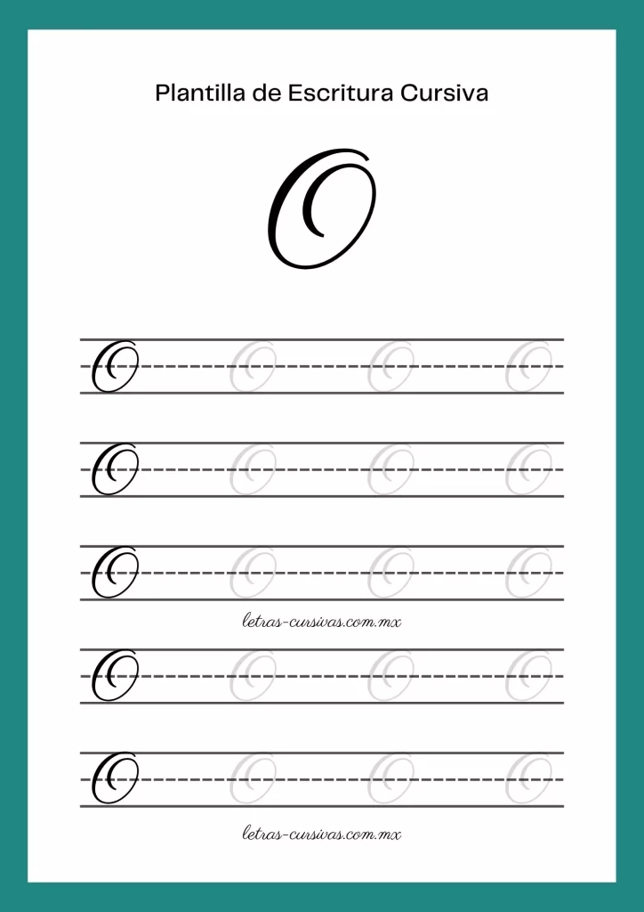Cómo Escribir la Letra O Mayúscula en Cursivas